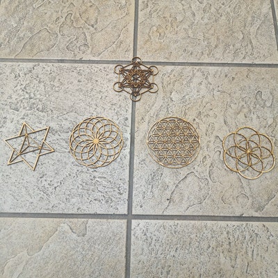 Sacred Geometry Pins Sacred Geometry Hat Pins Flower of Life - Etsy