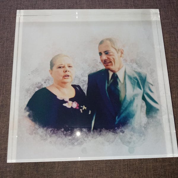 Custom Memorial Portrait Pictures With Deceased Loved One Incorporating ...