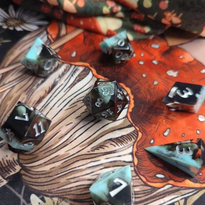 From Mold to Masterpiece Unfinished Dice Sets for DIY Polishing Raw ...