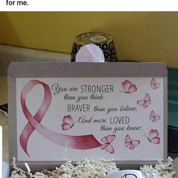 Breast Cancer Gift Basket - Breast Cancer Gift Box - Encouragement Gift ...