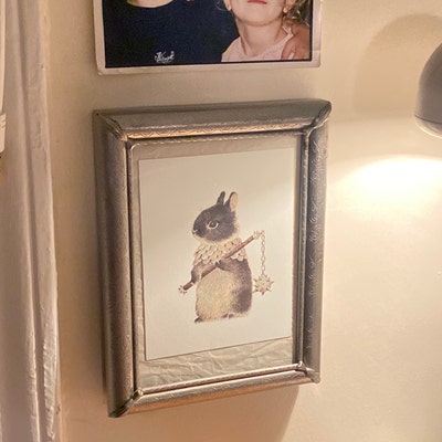 Bunny With Flail Print - Etsy