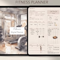 Digital Fitness Planner for Goodnotes, Workout Planner Template Ipad ...