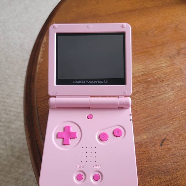 Custom GBASP IPS Modded Gameboy Advance SP - Backlit Screen With New ...