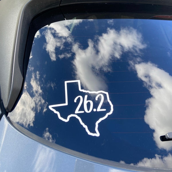 Half Marathon Decal Sticker | Texas Decal Sticker - Etsy