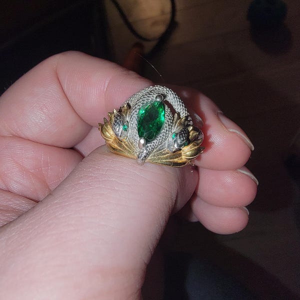 Ring of Barahir Sterling Silver, Handmade King Elessar Ring, 925 Silver ...