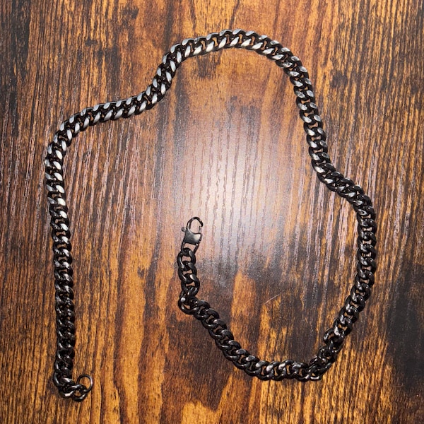 12MM 14MM Thick Cuban Link Chain, Titanium Steel Cuban Link, Hip Hop ...