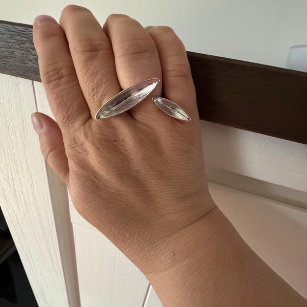 Unique Statement Ring, Sterling Silver Ring, Modern Statement Ring ...