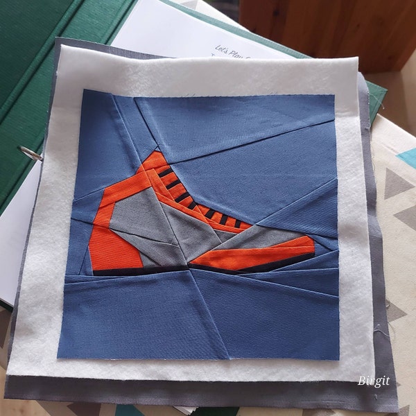 Pumpkin Paper Pieced Pattern Block for Halloween or Fall Quilt - Etsy