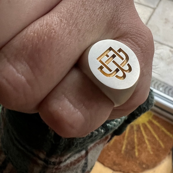 Family Crest Signet Ring,handmade Sterling Silver Signet Ring,all Kinds ...