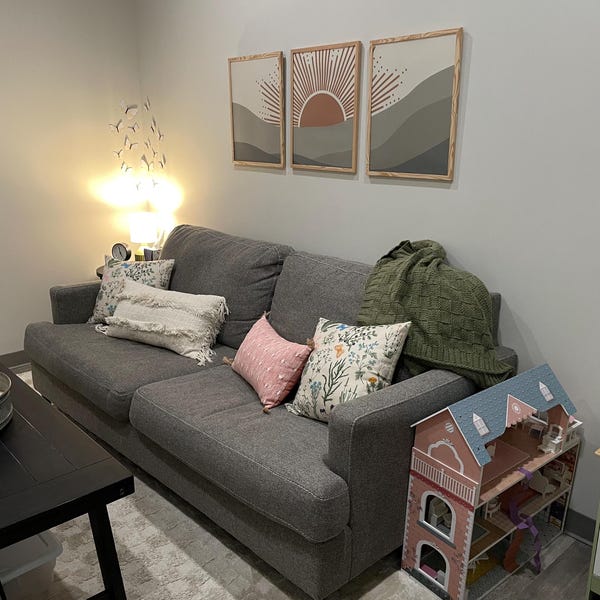 Printable Geometric Art Set of 3, Mid Century Modern Art Set, Boho Art ...