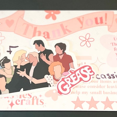 Grease Stickers//vinyl Decal//laptop/water Bottle/decoration - Etsy