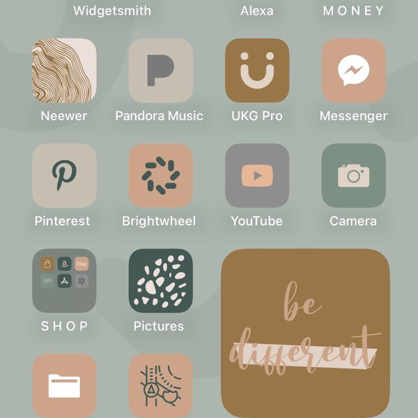 Neutral Beige App Icon Pack Ios Theme for iPhone Phone Wallpapers Black on Beige Filled and Thin ...