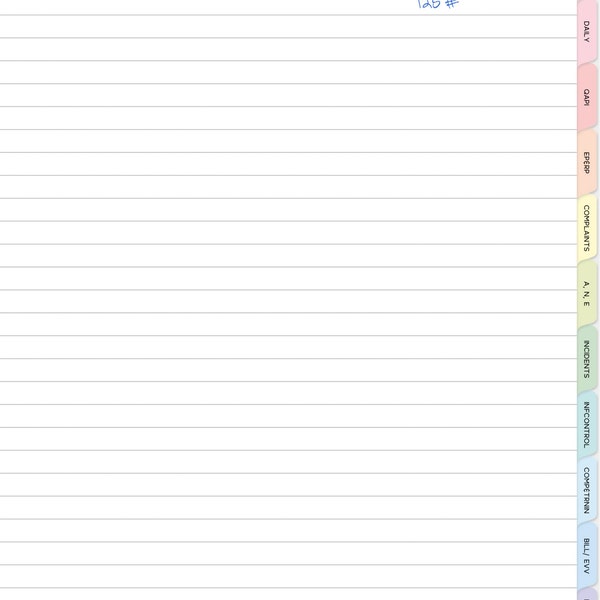 Portrait Digital Notebook With Tabs, Goodnotes Notebook, Student ...