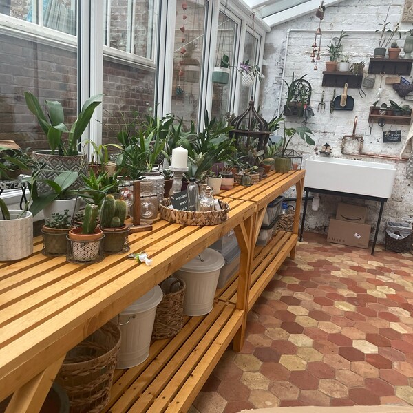 Handcrafted Large Wooden Cold Frame Swedish Redwood - Etsy UK