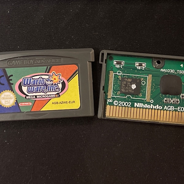 Wario Ware Inc. - Nintendo Game Boy Advance. GBA Cart With Case - Etsy UK