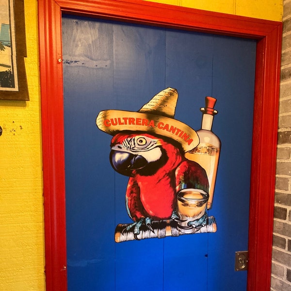 Tequila Parrot Decal: Full Color Drinking Bird Sticker - Etsy