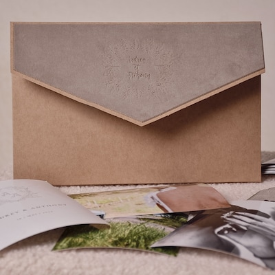 Velvet Folder, Envelope for Prints 15x21 Cm, With Custom Designed ...