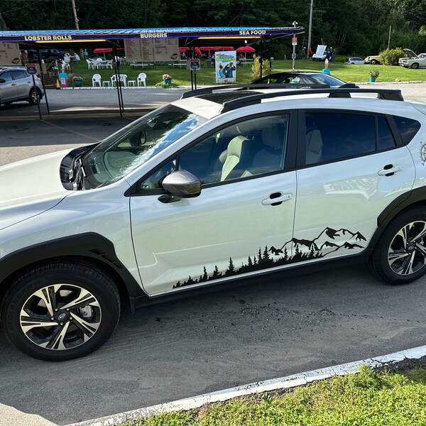 Compass With Mountains Decal | Mountain Decal | Adventure Decal ...