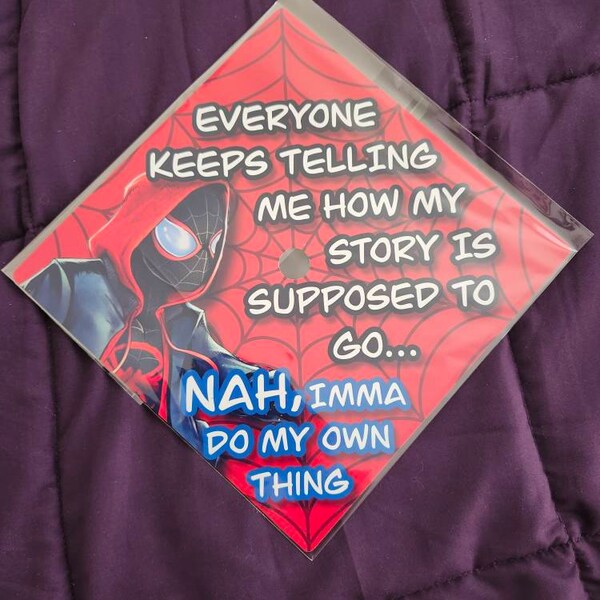 Holy Cow Printed Graduation Cap Topper, Cow Print Graduation, Grad Gift ...