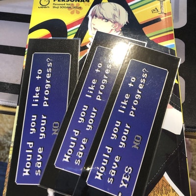 Final Fantasy Bookmark would You Like to Save Your - Etsy