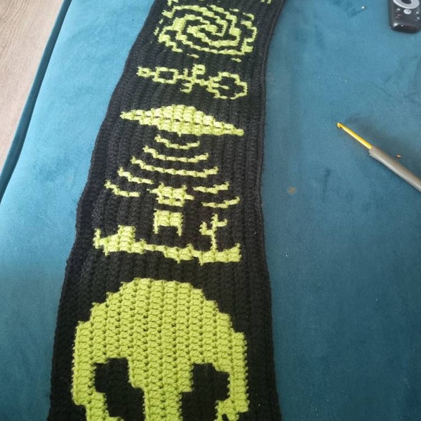 Sos Scarfmania Aliens! Mosaic Crochet Pattern Collection - Etsy