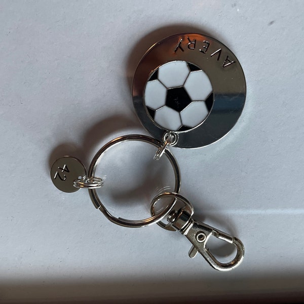 Personalized Soccer Keychain, Soccer Gift, Team Gift, Girl's Boy's ...