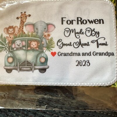 Nautical Anchor Quilt Label Custom Anchor Quilt Label Sublimation Quilt ...