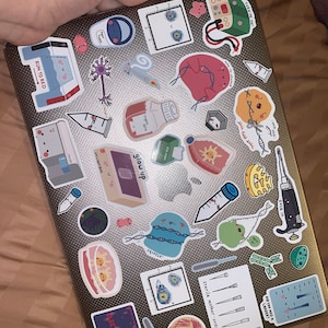 Cute Science Equipment and Disposables Decorative Magnet set | Etsy