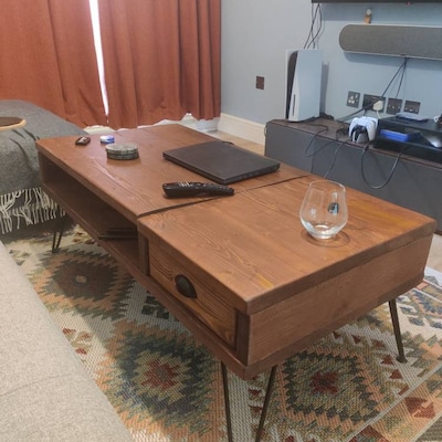 Rustic Coffee Table With Lift up Top Coffee Table With Storage Space ...