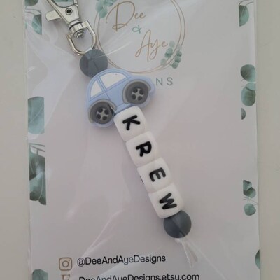 Custom Name Keychain Name Tag Kids Keychain Keychain for Backpack Gifts ...