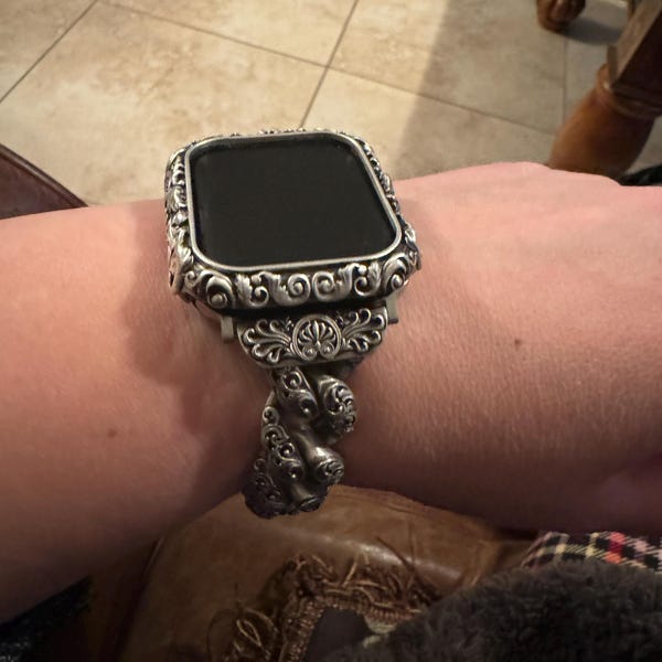 Galaxy Watch Floral Chain Strap No.2 - 20mm - Sterling Silver 925 ...