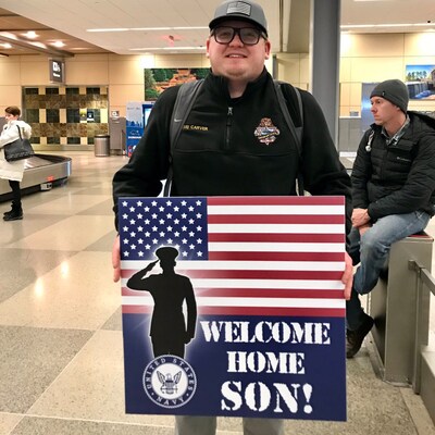 Welcome Home Navy Yard Sign single or Double-sided Comes - Etsy