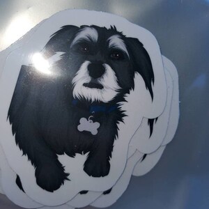 Personalized Dog Stickers Hand Drawn Custom Pet Sticker, Custom Dog ...