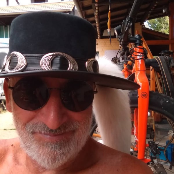 Black Suede Leather Stevie Ray Vaughan Style Rock / Blues Guitar Stage ...