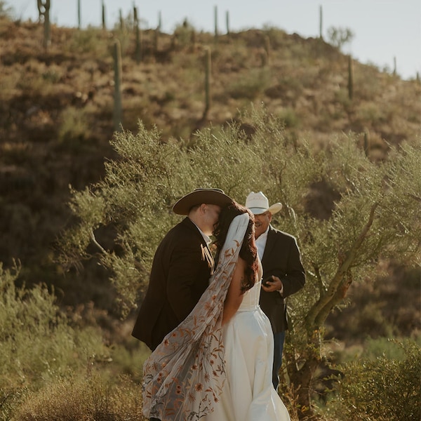 Allover Lace Veil Wedding Autumn Embroidered Wedding Veil Veil Mid ...