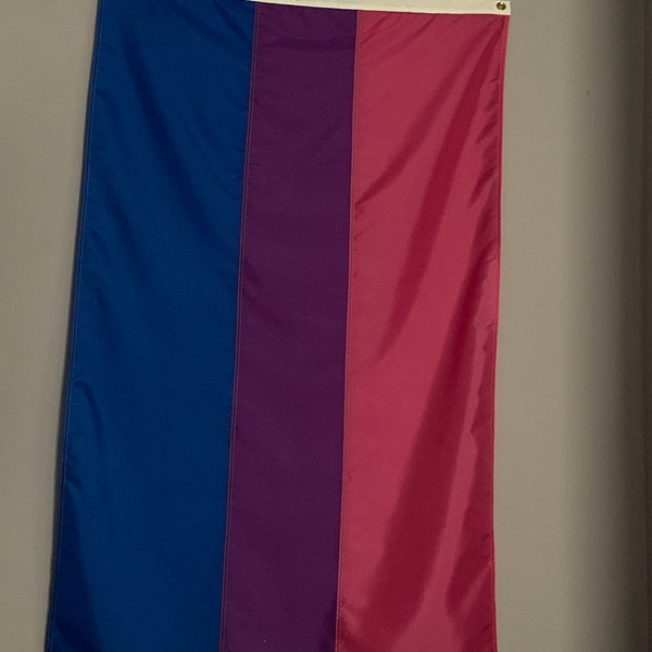 Bisexual Pride Flag, Hand-sewn Bi Flag, Custom Sizes Available - Etsy UK