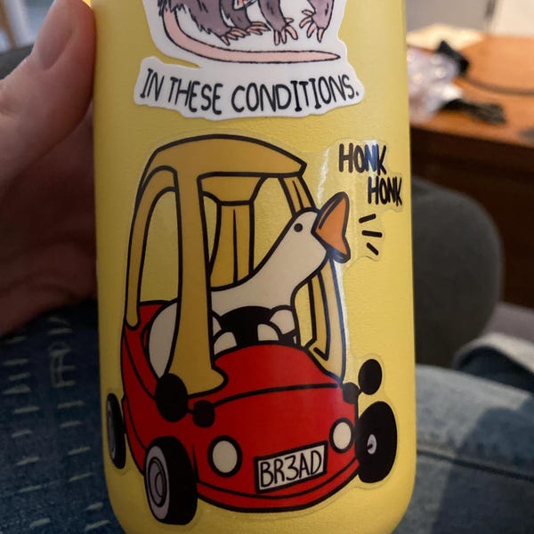 Goose Road Rage Transparent Vinyl Sticker// Meme Goose Sticker Vinyl ...