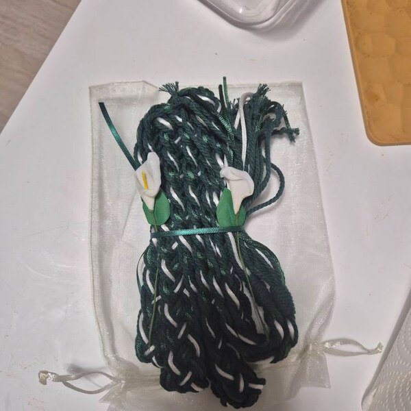 Threefold Handfasting Triple Cord Set - Ivory & Pink - Three Cords ...