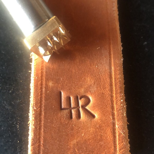 Custom Leather Stamp With Large Handle Embosser Brass Stamp Logo Seal ...