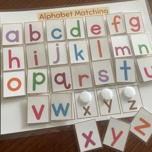 Alphabet Beginning Sounds Busy Book Printable Pdf Page, Preschool ...