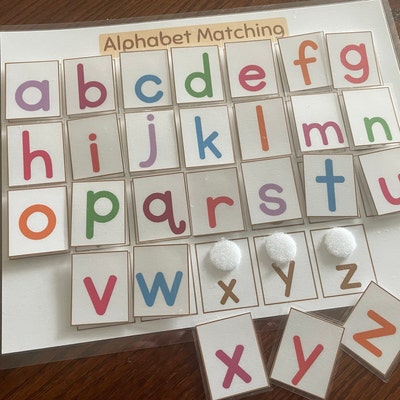 Alphabet Beginning Sounds Busy Book Printable Pdf Page, Preschool ...