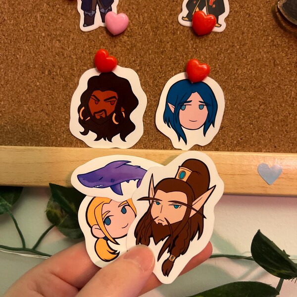 Shadowlands Covenant Leaders Vinyl Stickers - World of Warcraft Sire ...