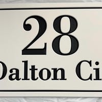 3.5 Inch Art Deco Narrow Modern House Numbers Letters - Etsy