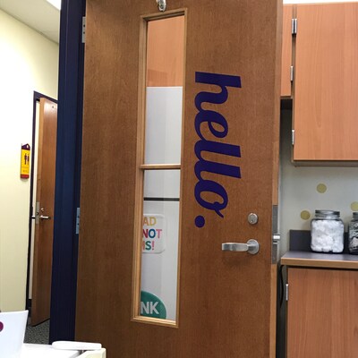 Hello Vinyl Sticker Welcome Front Wall Text Art Decal Door Decor Sign ...