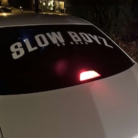 Slow Boyz No Rush V1 Windshield Rear Window Decal Car Sticker Banner ...