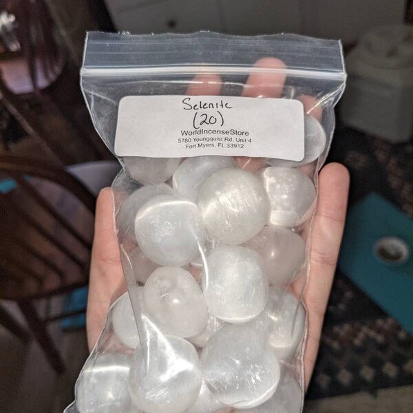Selenite Tumbled Stones: Choose How Many Pieces (premium Quality 'A ...