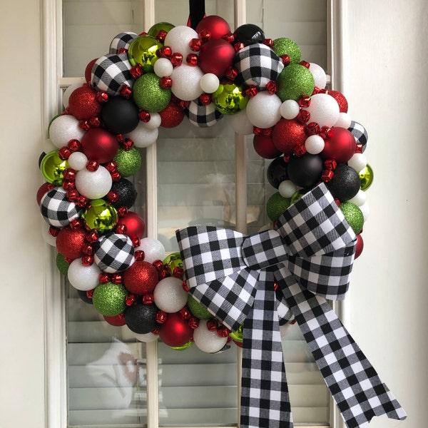 ONLY 1! Dancing Flapper Skeleton Halloween Wreath, Red and Black ...