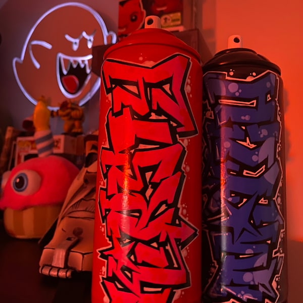 Custom Graffiti Spray Paint Can Name Letters Personalized Street Art ...