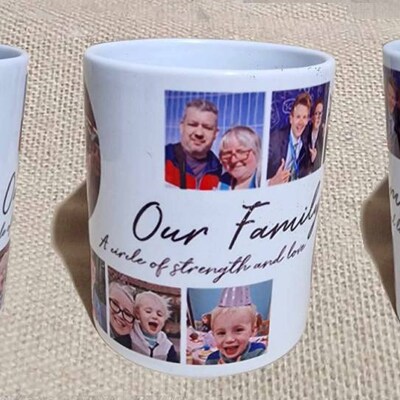 Photo Collage Mug PNG Photo Collage Sublimation Mug PNG Photo Collage ...