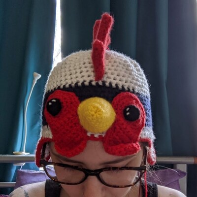 Rooster Hat Crochet PATTERN DIGITAL PDF, Chicken Hat Pattern Instant ...